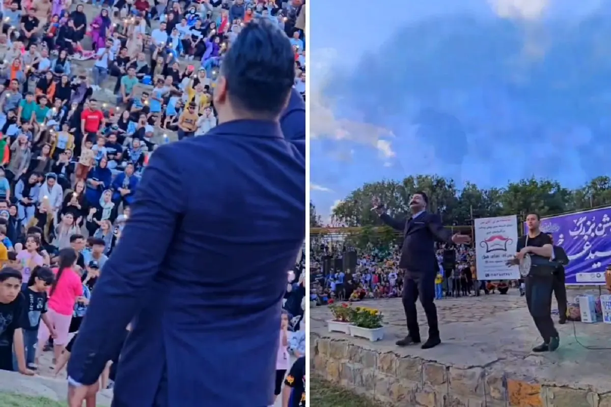 آواز اصیل؛ ملت مثل مور و ملخ ریختن برای عیدغدیر یاساین آذربایجان رو ...